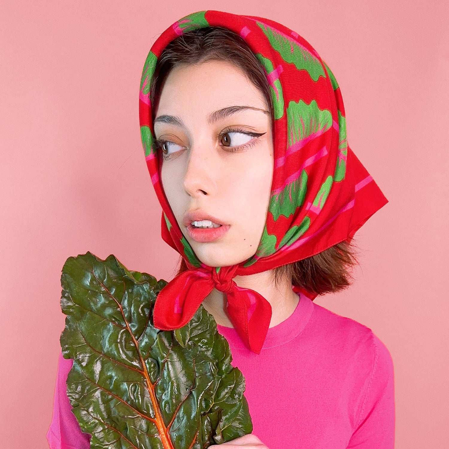 Glowing Chard Cotton Silk Bandana – centinelle